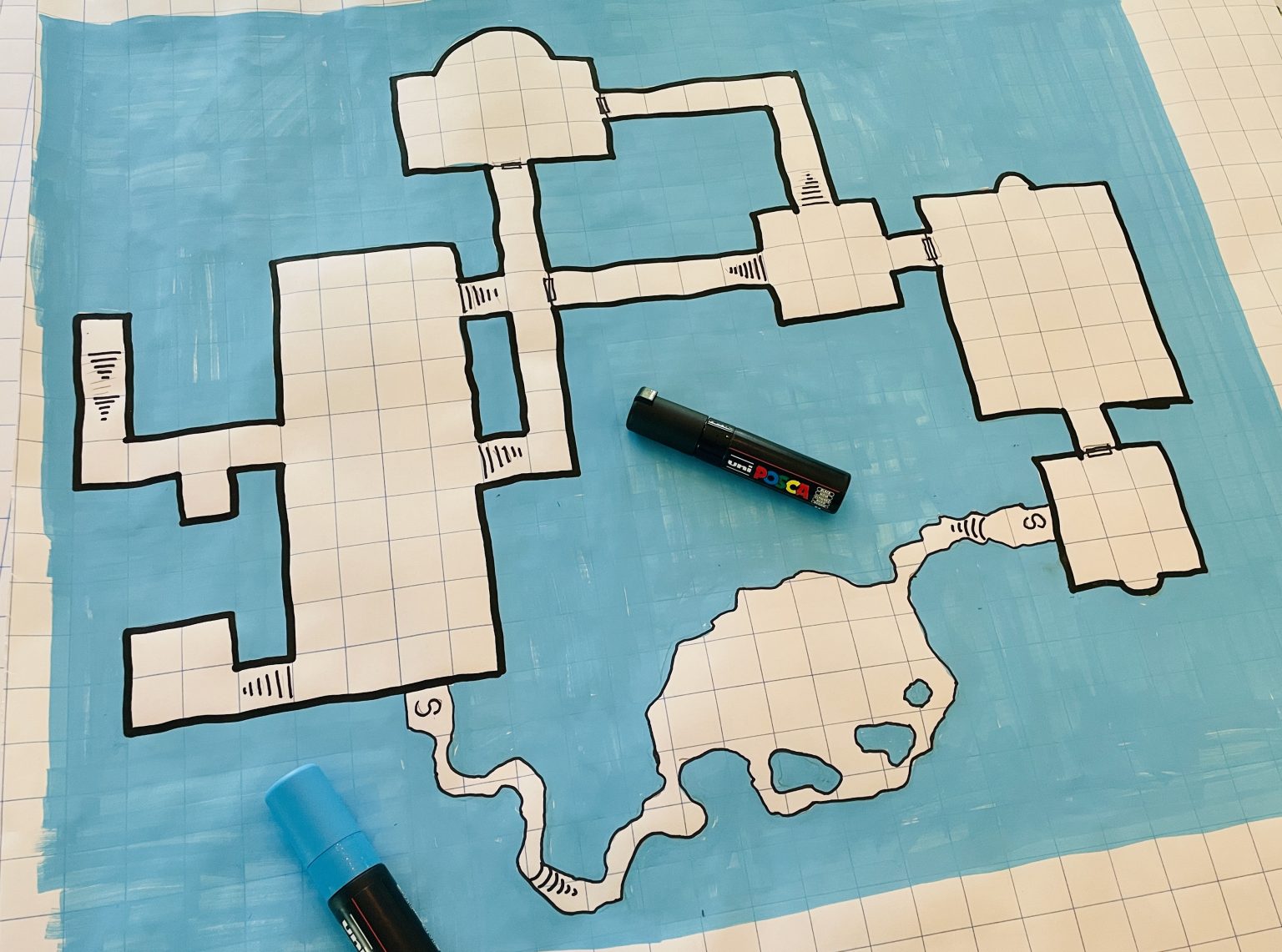 Making a BIG dungeon map for your table | EruditeDM